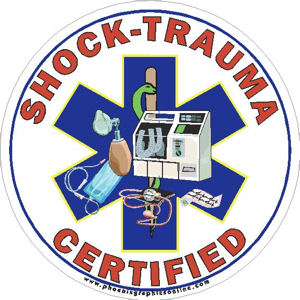 EMS Shock-Trauma Certified - Decal at Sticker Shoppe