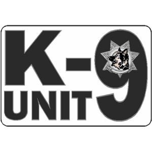 7 Point Sheriff Badge K-9 Unit - Decal at Sticker Shoppe