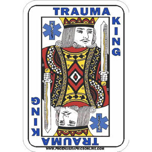 EMS Trauma King - Decal at Sticker Shoppe