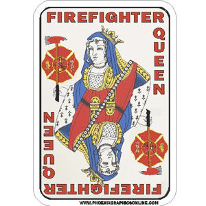 Firefighter Queen - Decal at Sticker Shoppe