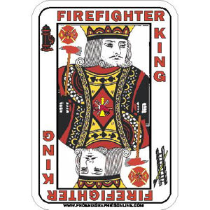 Firefighter King - Decal at Sticker Shoppe