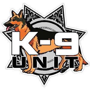 7 Point Sheriff Badge K-9 Unit - Decal at Sticker Shoppe
