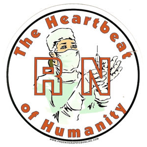 RN The Heartbeat Of Humanity - Decal at Sticker Shoppe