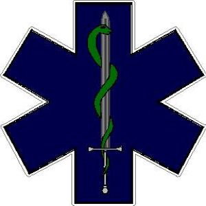 Tactical Medic Star of Life Sword - Decal at Sticker Shoppe