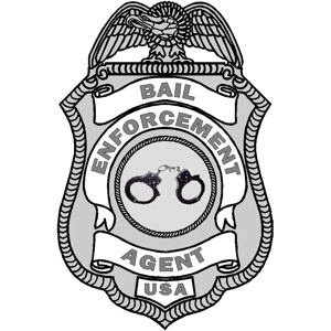 Bail Enforcement Agent USA Badge Gray - Vinyl Sticker at Sticker Shoppe