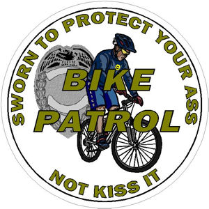 Police Bike Patrol - Decal at Sticker Shoppe
