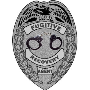 Fugitive Recovery Agent Badge - Vinyl Sticker at Sticker Shoppe
