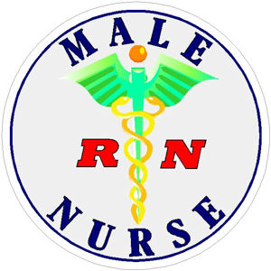 Male Nurse RN - Sticker at Sticker Shoppe