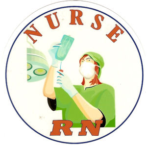 Nurse RN - Decal at Sticker Shoppe