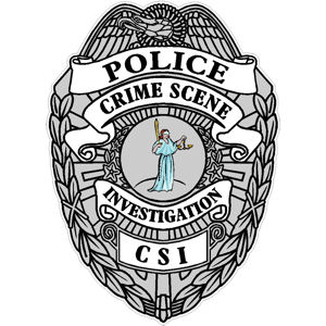 Crime Scene Investigation Badge - Decal at Sticker Shoppe