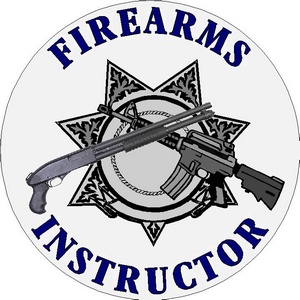 Firearms Instructor 7 Point Badge - Vinyl Sticker at Sticker Shoppe