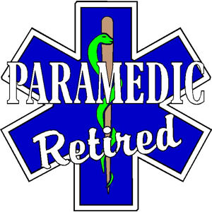 Paramedic Retired - Decal at Sticker Shoppe