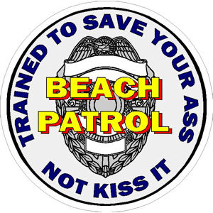 Beach Police Patrol - Decal at Sticker Shoppe