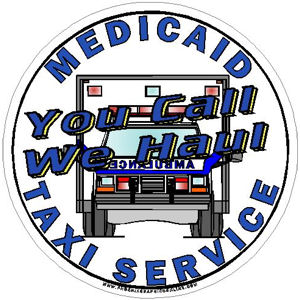 Medicaid Taxi Service - Sticker at Sticker Shoppe