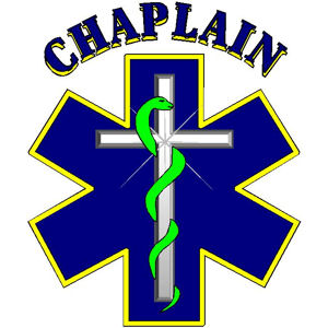 Chaplain Star of Life - Decal at Sticker Shoppe