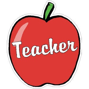 Teacher Apple - Vinyl Sticker at Sticker Shoppe
