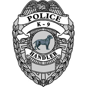 K-9 Handler Lab Police Badge - Decal at Sticker Shoppe