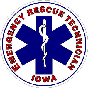 Iowa Emergency Rescue Technician - Sticker at Sticker Shoppe