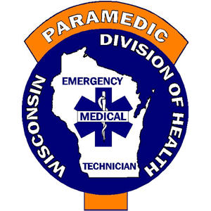 Wisconsin Paramedic - Orange Sticker at Sticker Shoppe