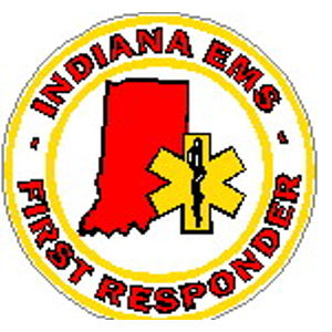 Indiana EMS First Responder - Sticker at Sticker Shoppe
