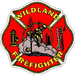 Wildland Firefighter Maltese Cross Vinyl Sticker at Sticker Shoppe