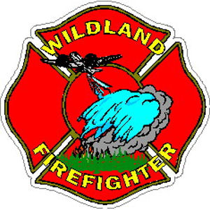 Wildland Firefighter Maltese Cross Vinyl Sticker at Sticker Shoppe