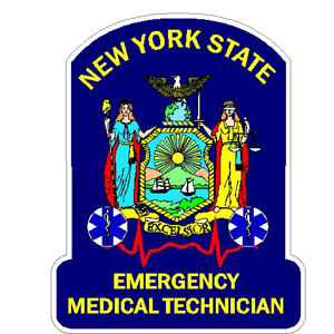 New York State Emergency Medical Technician Vinyl Sticker at Sticker Shoppe