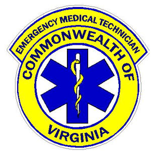 Virginia Emergency Medical Technician - Sticker at Sticker Shoppe