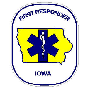 Iowa First Responder - Sticker at Sticker Shoppe