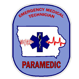Iowa Paramedic Emergency Medical Technician - Sticker at Sticker Shoppe