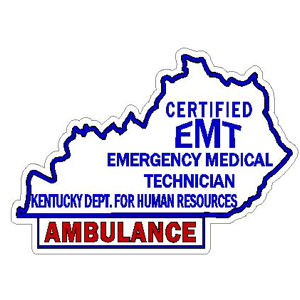 Kentucky Emergency Medical Technician Vinyl Sticker at Sticker Shoppe