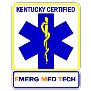 Kentucky Certified EMT - Sticker at Sticker Shoppe