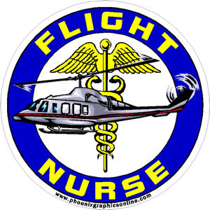 Flight Nurse With Caduceus - Decal at Sticker Shoppe