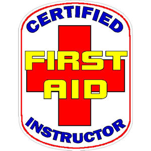 Certified First Aid Instructor - Decal at Sticker Shoppe