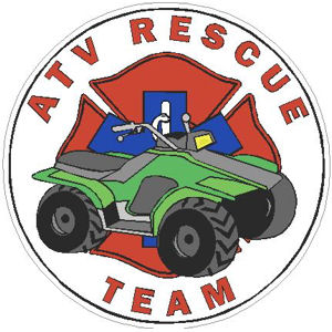 Green ATV Rescue Team - Decal at Sticker Shoppe