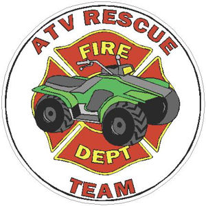 Green ATV Rescue Team - Sticker at Sticker Shoppe