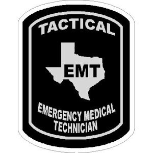 Texas Tactical EMT - Vinyl Sticker at Sticker Shoppe
