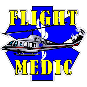 Flight Medic Star Of Life - Sticker at Sticker Shoppe