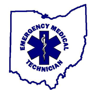 Ohio EMT Emergency Medical Technician - Sticker at Sticker Shoppe