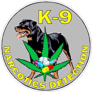 K-9 Narcitics Detection - Decal at Sticker Shoppe