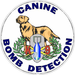 Bomb Detection K-9 - Sticker at Sticker Shoppe