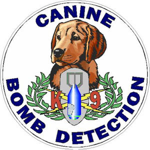 Bomb Detection Canine - Sticker at Sticker Shoppe
