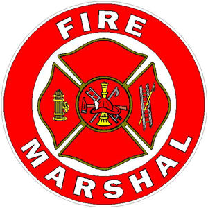 Fire Marshal Maltese Cross - Decal at Sticker Shoppe