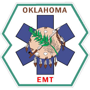 Oklahoma EMT Vinyl Sticker at Sticker Shoppe