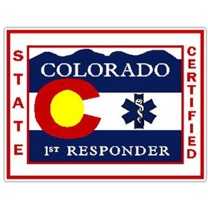 Colorado Certified First Responder - Sticker at Sticker Shoppe