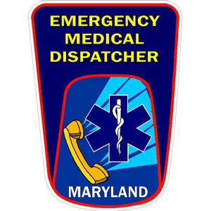Maryland Emergency Medical Dispatcher - Vinyl Sticker at Sticker Shoppe