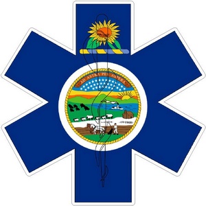 State of Kansas Star of Life - Decal at Sticker Shoppe