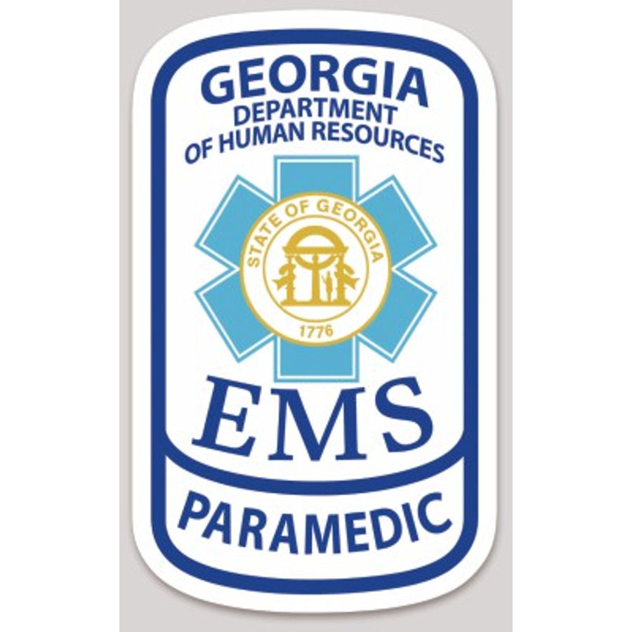 Georgia EMS Paramedic Vinyl Sticker at Sticker Shoppe