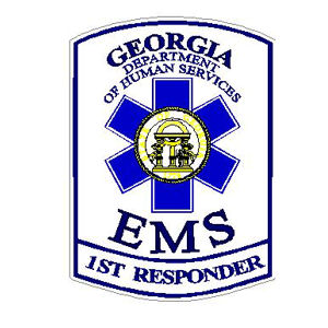 Georgia EMS 1st Responder - Sticker at Sticker Shoppe