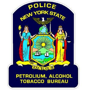New York State Petrolium Alcohol Tobacco Bureau - Sticker at Sticker Shoppe